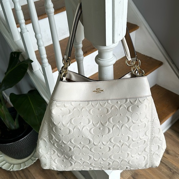 Coach | Bags | Beige Letter C Coach Shoulder Bag | Poshmark